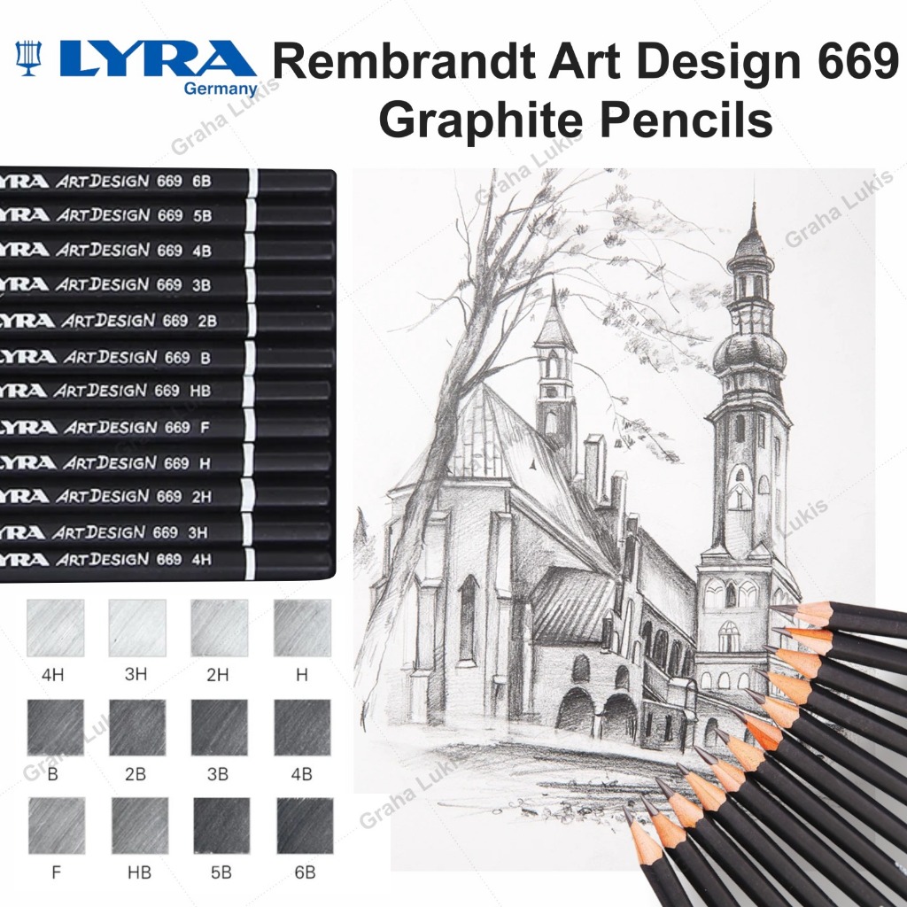 Jual Lyra Rembrandt Art Design 669 Graphite Pencils - SATUAN | Shopee Indonesia