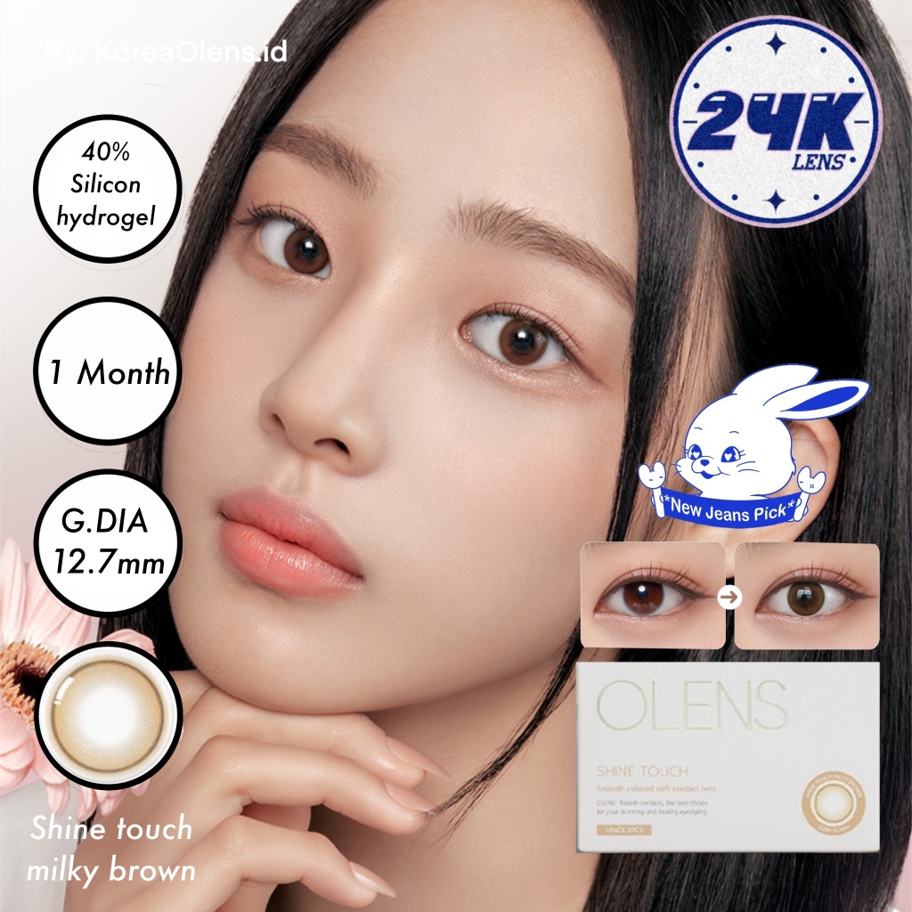 Jual SOFTLENS OLENS KOREA ORI NEW JEANS BLACKPINK LENS SHINE TOUCH ...