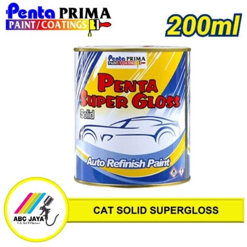 Jual Cat Penta Super Gloss NC 200ml Varian Warna Solid Hitam Putih ...