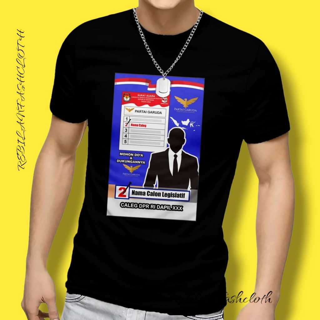 Jual Baju Partai Kaos CALEG Baju Partai GARUDA Baju Kampanye 2024 Free ...