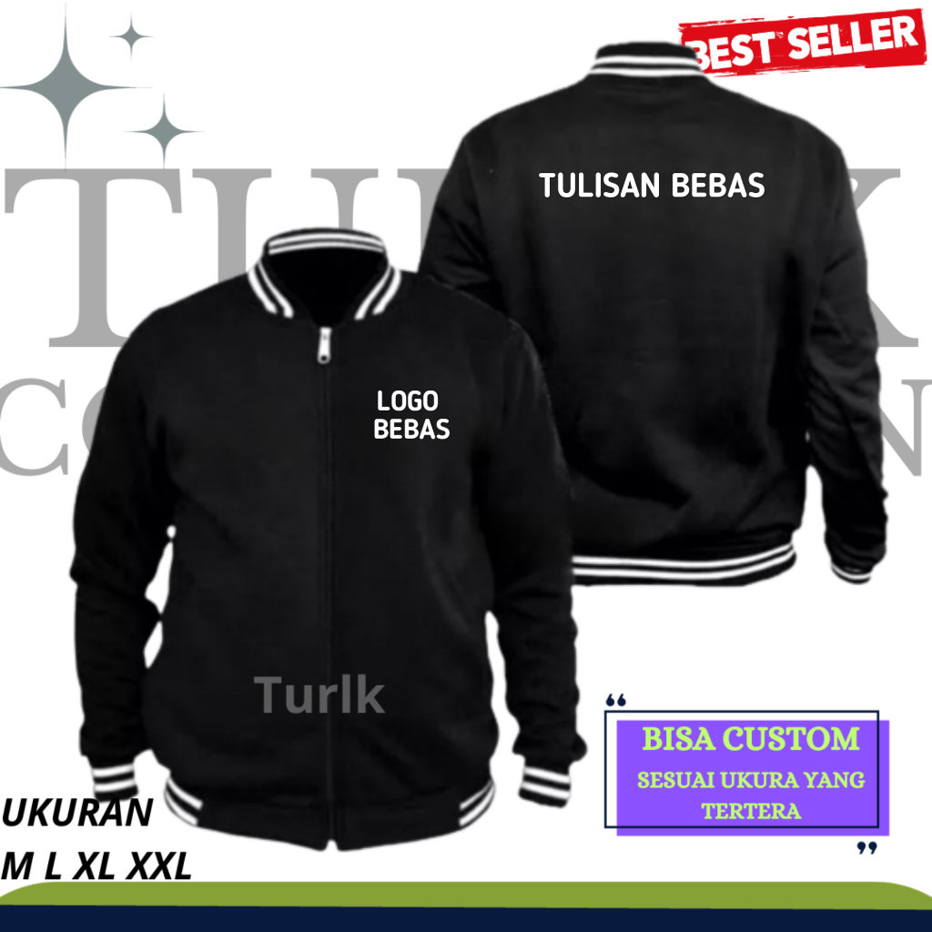 Jual Jaket Varsity Custom Desain Bebas Sesuai Standar | Shopee Indonesia