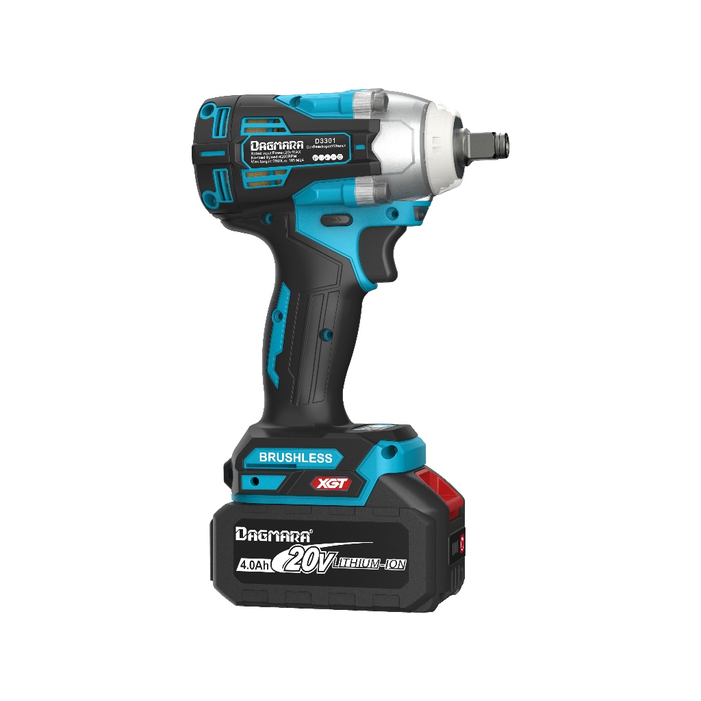Jual Dagmara D3301 1/2 Inch 350N.m Brushless Heavy Duty Cordless Impact ...