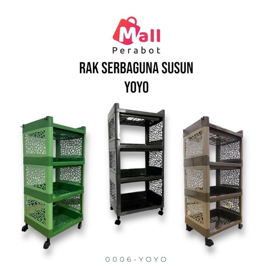 Jual WLHL6334 55 COD Mall Perabot Rak YOYO plastik Serbaguna Persegi ...