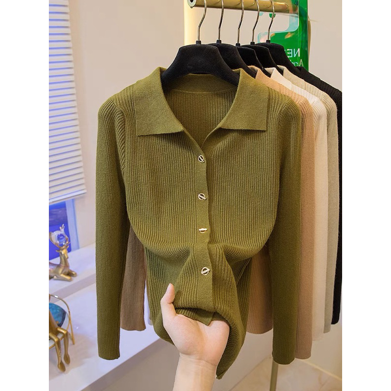 Jual ATASAN RAJUT WANITA (Aqila) Baju Rajut Kemeja Wanita Kaos Import ...