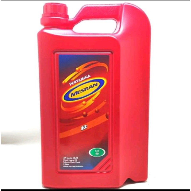 Jual Oli Pertamina Mesran B 5 Liter 40 SAE 40 5 Liter 5Liter 5L B40 ...