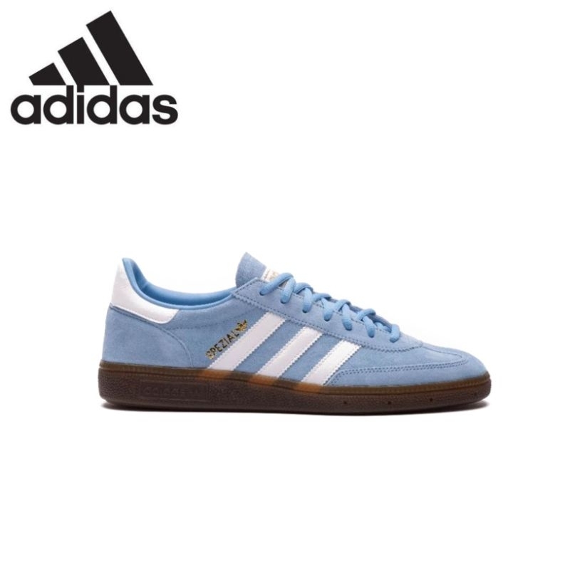 Jual Sepatu Adidas Spezial Light Blue Ice Blue 100% | Shopee Indonesia