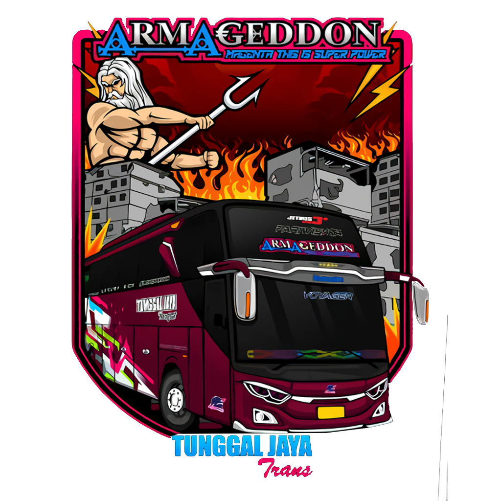 Jual STIKER SABLON SETRIKA BUS TELOLET BASURI VECTOR MUDAH DIAPLIKAN DI ...