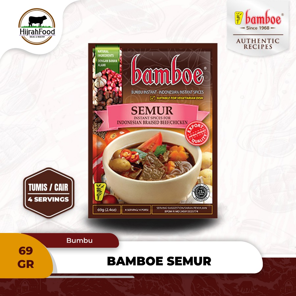 Jual Bamboe Bumbu Semur Spice Mix for Indonesian Braised Beef or ...