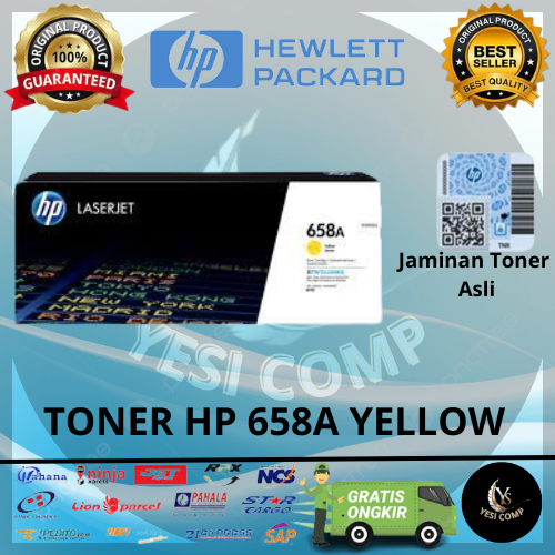 Jual Toner HP LaserJet 658A Yellow (W2002A) Original Cartridge | Shopee ...