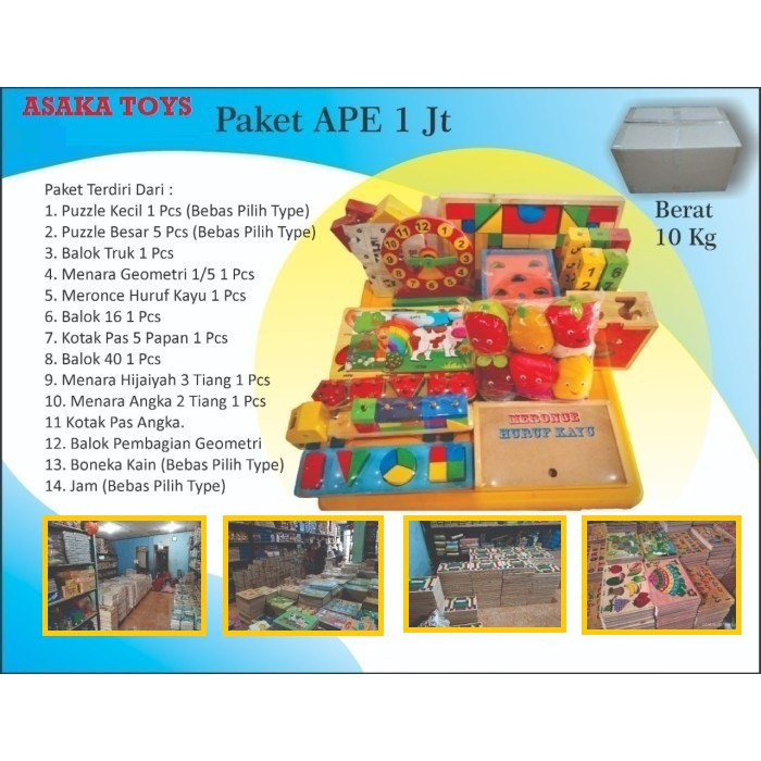 Jual alat permainan edukatif Harga Terbaik & Termurah | PAKET APE ...