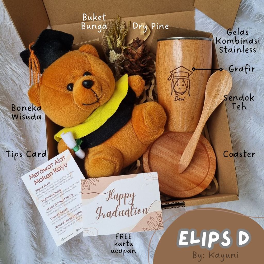 Jual ELIPS Hampers Set Wisuda GRAFIR / Graduation Gift Hadiah Kelulusan ...