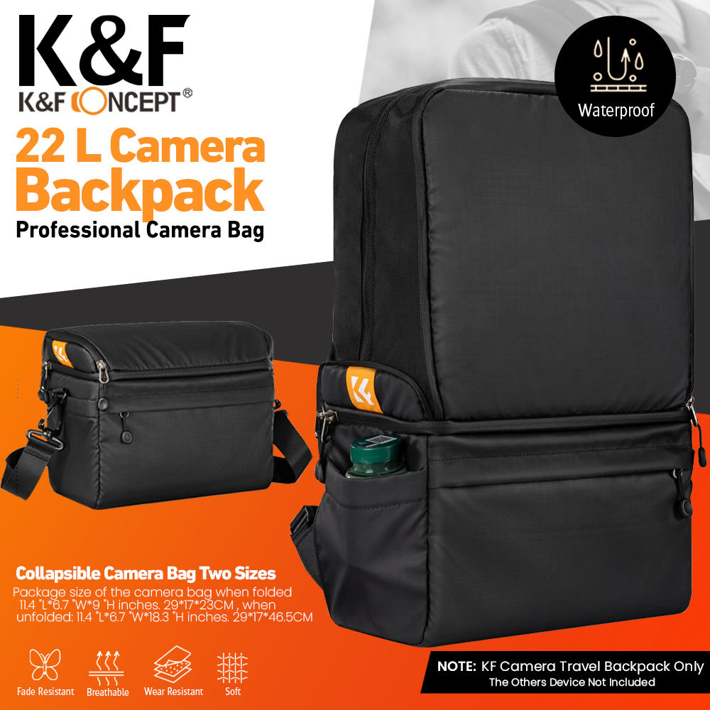 Jual KNF Concept 22L Travel Bag Collapsible Backpack 2in1 Photography ...