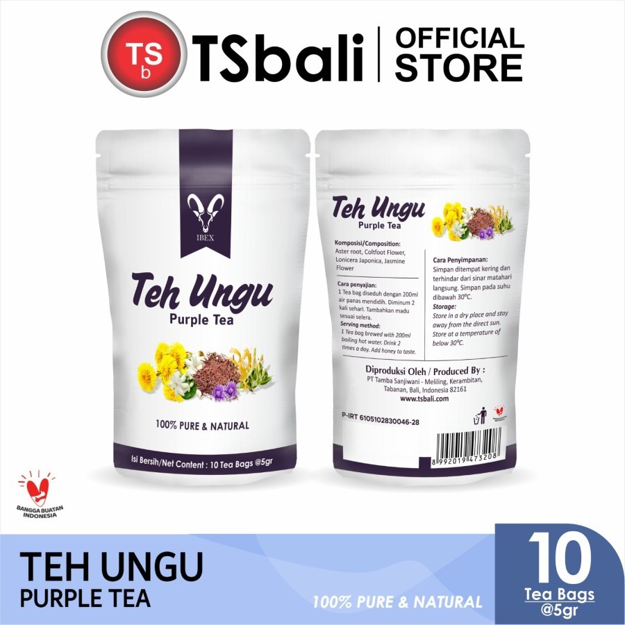 Jual IBEX Teh Ungu - Purple Tea - Teh Herbal - 100% Pure | 10 tea bags ...