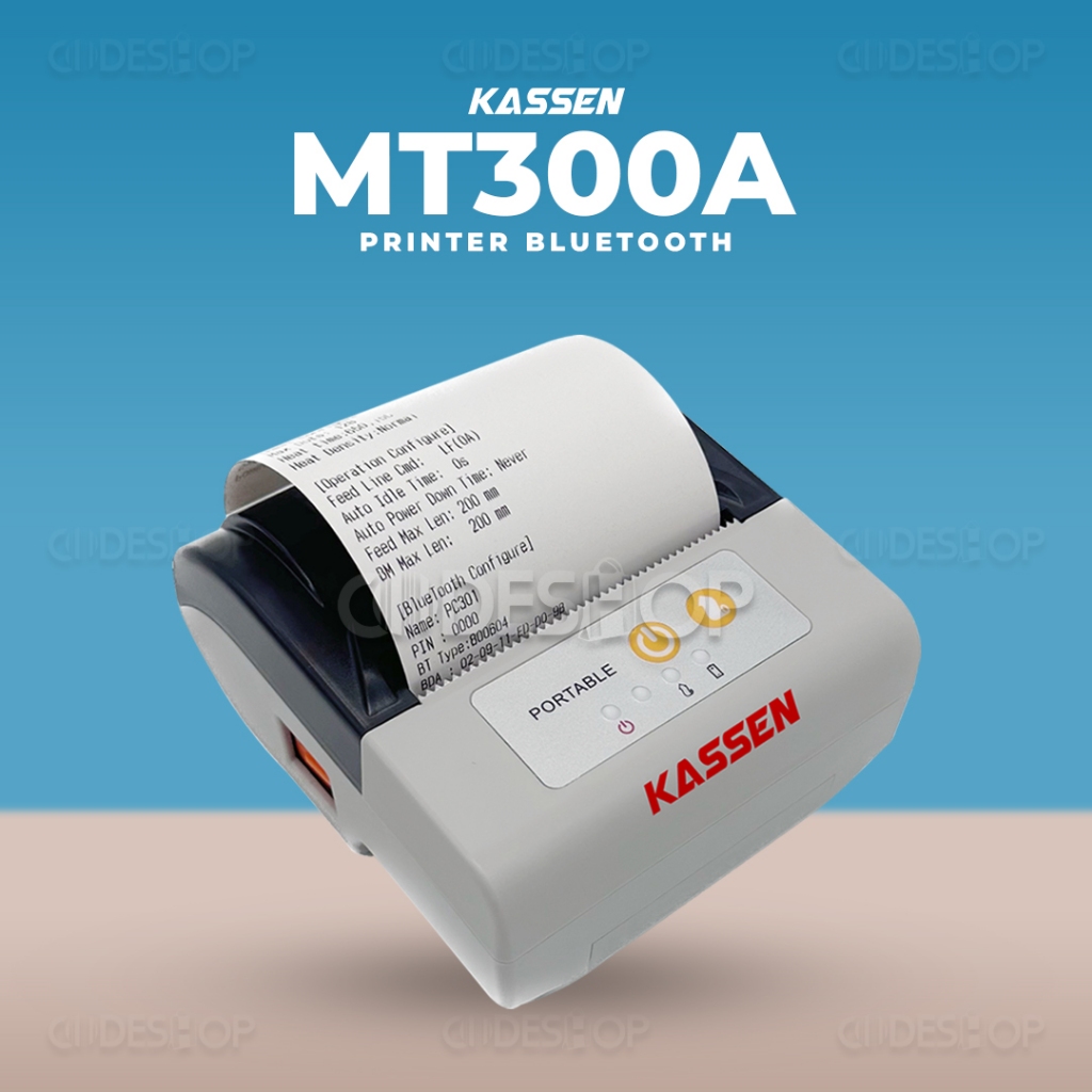 Jual Kassen MT-300A MT300A Printer Kasir Thermal Auto Cutter Bluetooth ...