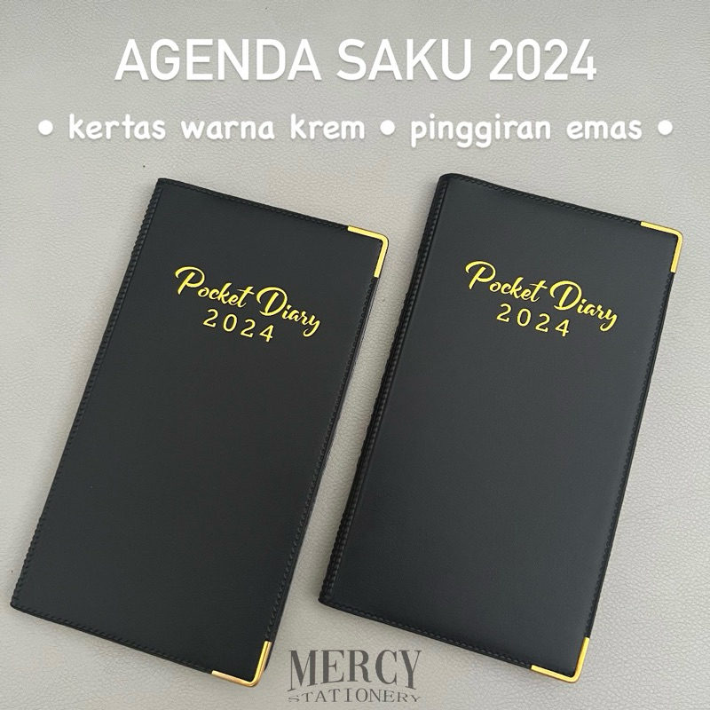 Jual Agenda Saku 2024 Kertas Krem Pocket Diary Buku Notebook Cream Paper | Shopee Indonesia
