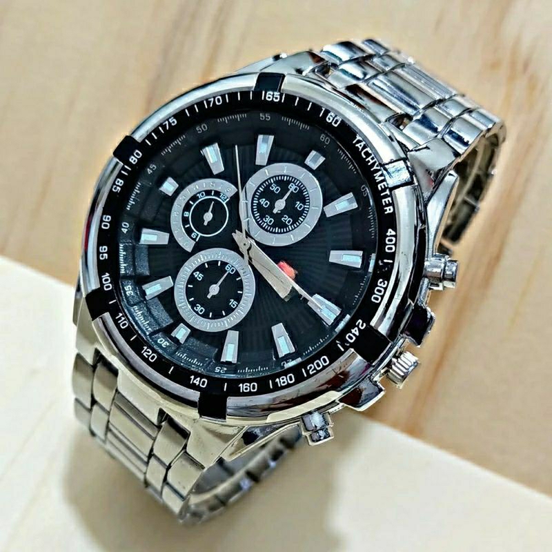 Jual JAM TANGAN RANTAI COWOK SPORTY KEREN STAINLESS STEEL | Shopee ...