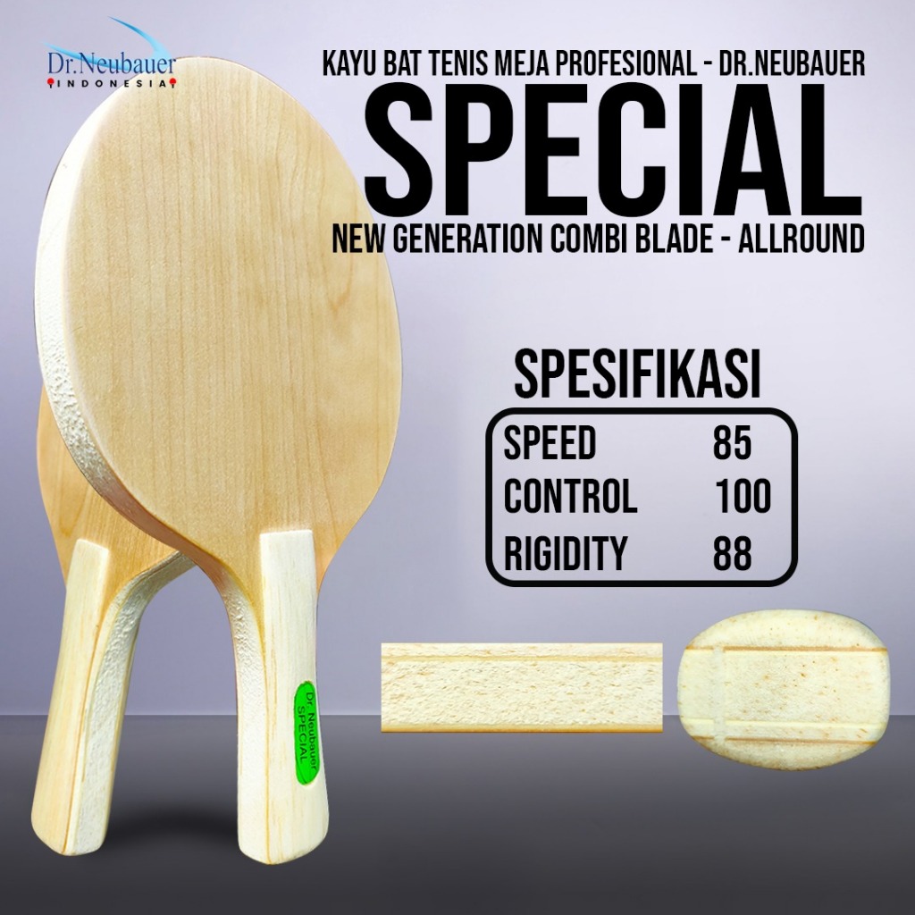 Jual Kayu Bat Tenis Meja Pingpong Dr. Neubauer Special Allround Combi Blade | Shopee Indonesia