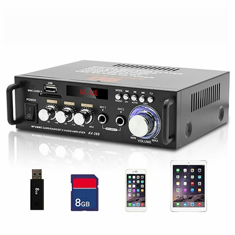 Jual Audio Amplifier 600W 2 Channel Stereo Bluetooth Karaoke Home ...