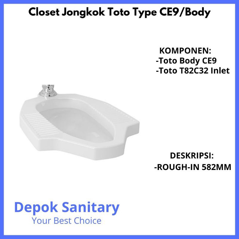 Jual CLOSET JONGKOK TOTO CE9 COMPLETE | Shopee Indonesia