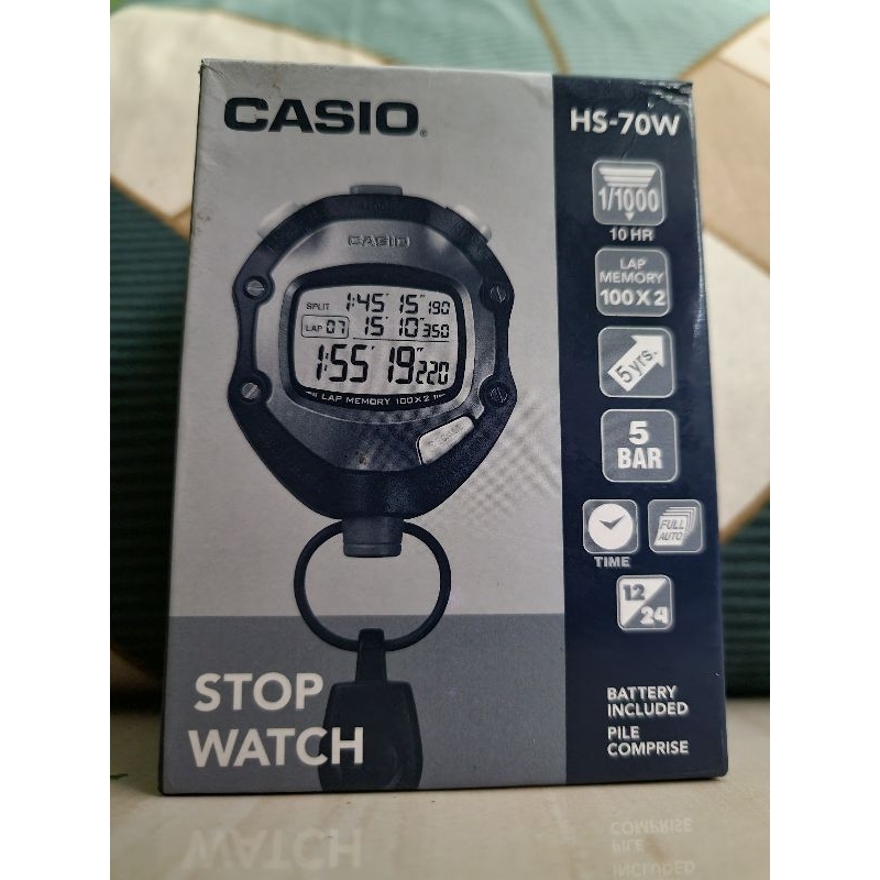 Jual Stopwatch Casio HS -70 Second Garansi Resmi | Shopee Indonesia