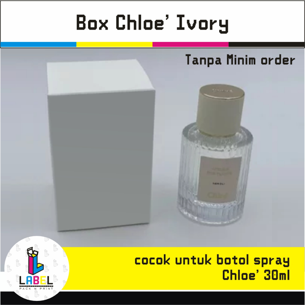 Jual Dus Kemasan / Box Parfum botol Chloee 30 ml POLOS bahan ivory ...