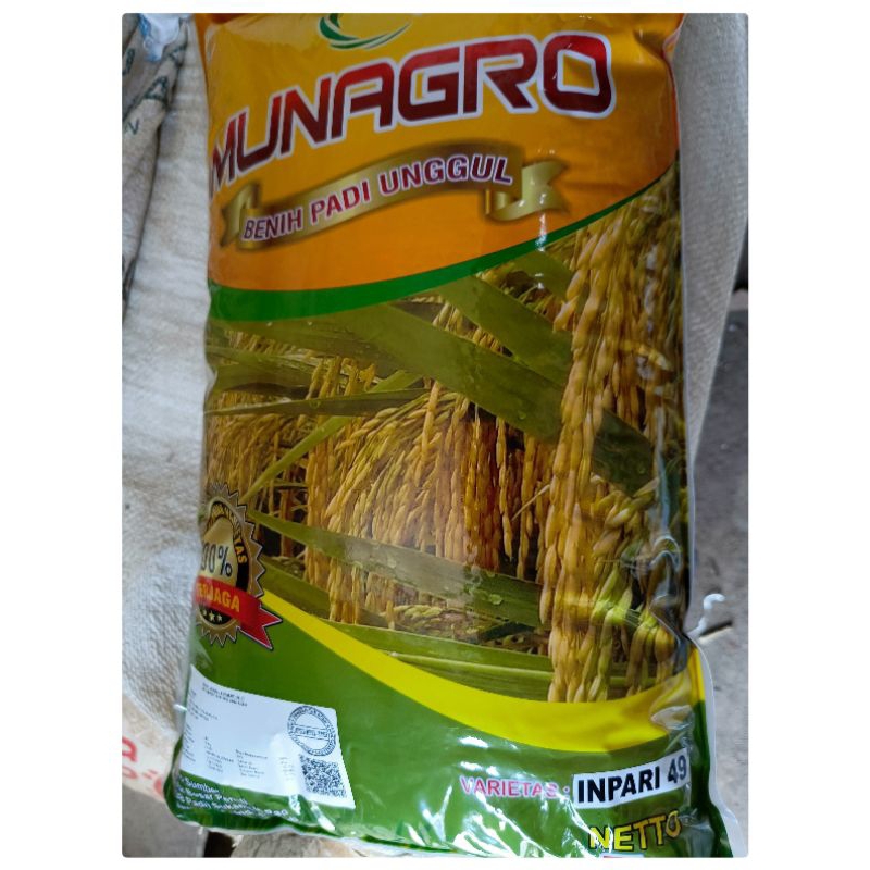 Jual Benih Padi Inpari 49 Label Putih Munagro 5 Kg berserikat | Shopee ...