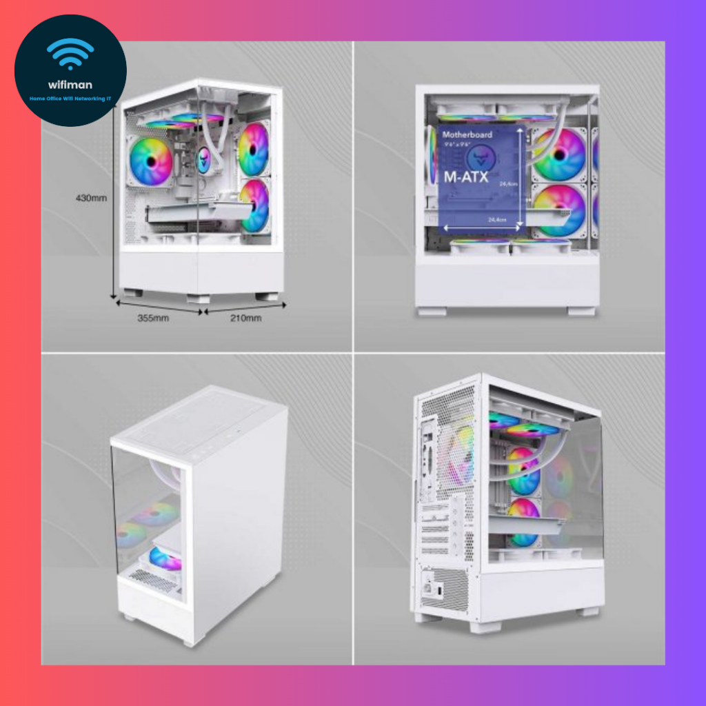 Jual Enlight Infinity Clair mATX Tempered Glass - Casing Komputer PC Case MicroATX Desktop ...