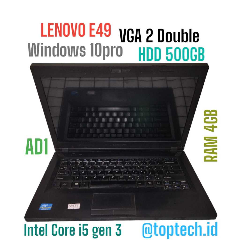 Jual (AD1) Laptop Lenovo E49 RAM 4GB VGA 2 Double (invidia) | Shopee Indonesia
