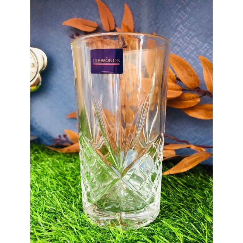 Jual Highball Rock Glass Diamond Point Gelas 365ml // gelas bir ...