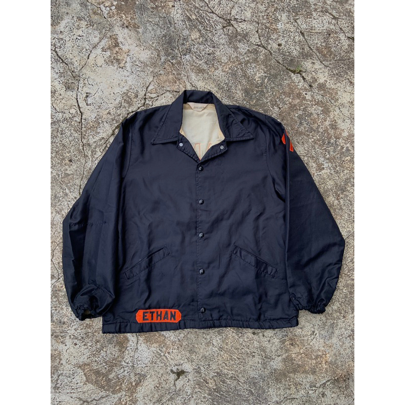 Jual Vintage Rework Ethan Leonard Black Coach Jacket | Shopee Indonesia