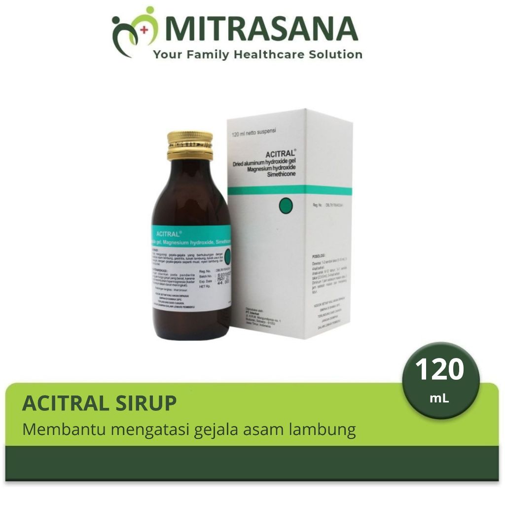 Jual Acitral Sirup 120 mL - Mengatasi Gejala Asam Lambung dan Maag ...