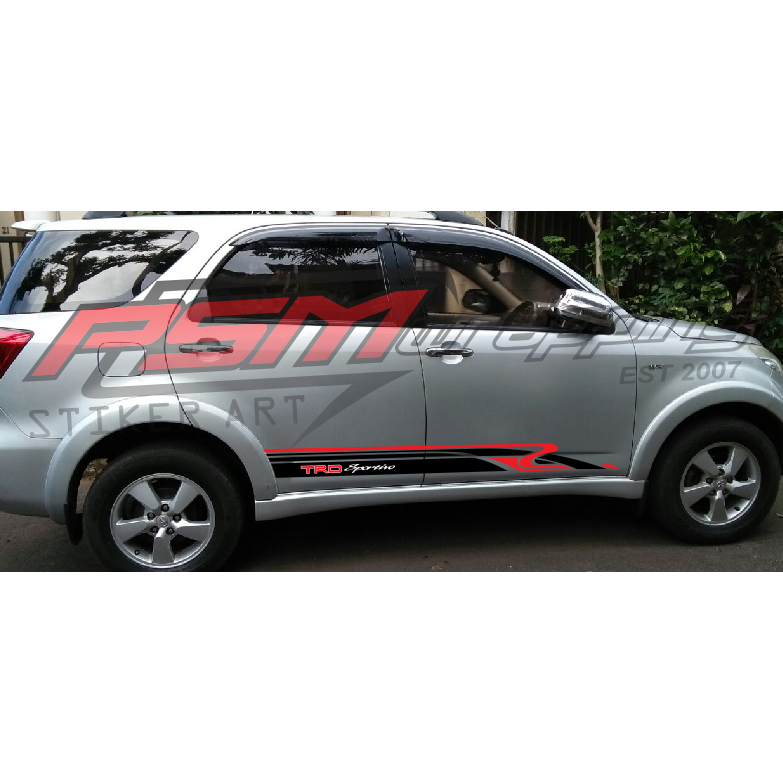 Jual Stiker mobil toyota rush stiker body samping mobil rush stiker ...