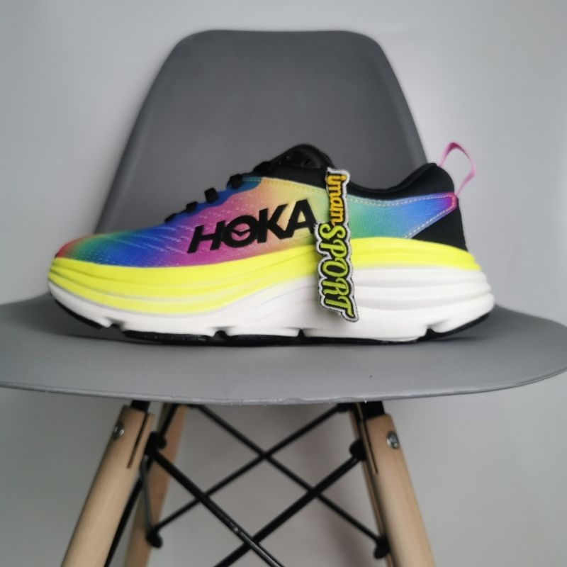 Jual HOKA ONE ONE BONDI 8 RAINBOW | Shopee Indonesia
