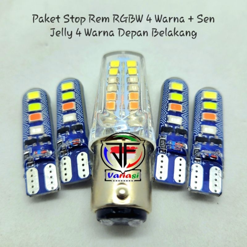 Jual Paket Lampu Stop Rem BOLVAN Pyramid RGBW LED & Lampu Sein Sen ...