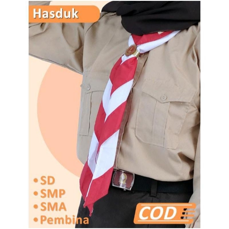 Jual Hasduk SD SMP SMA Jumbo - Dasi Kacu Pramuka Bijian Dasi Hasduk ...