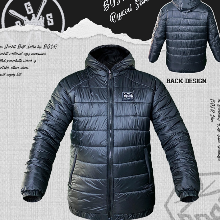 Jual Hemat dan Berkualitas Jaket Pria Tebal Windbreaker Touring Sunmori Motor Vespa PUFFER BGSR ...