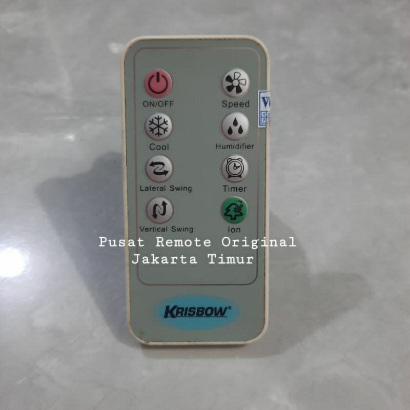 Jual REMOTE REMOT KIPAS AIR COOLER KRISBOW ION ORIGINAL | Shopee Indonesia