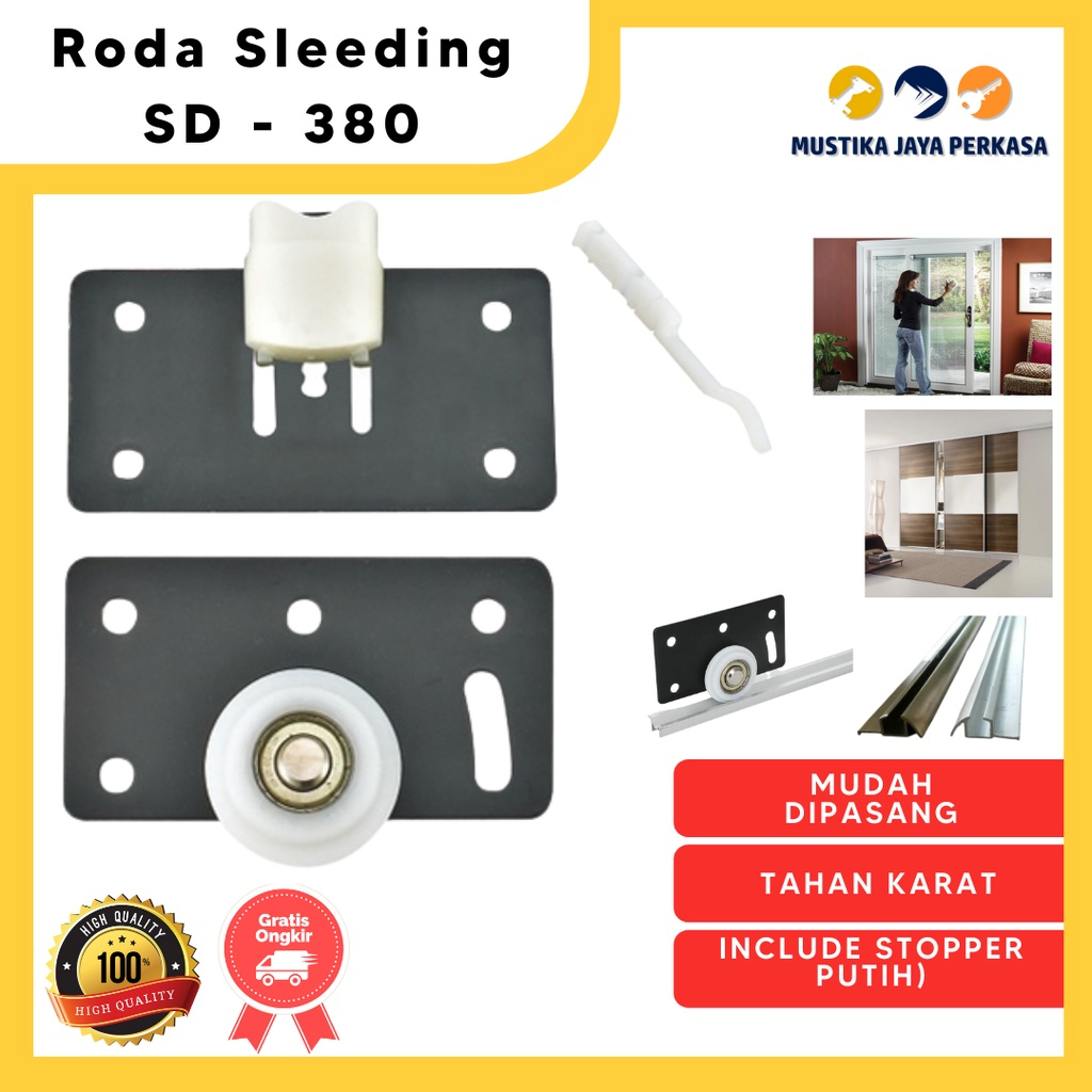 Jual Roda Pintu Sliding SD-380 SD-75 / 383 Sleeding Sliding Geser Roda ...