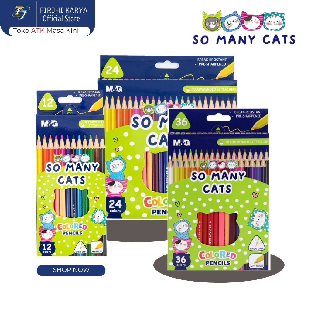 Jual "So Many Cats" Triangle Color Pencil 12,24, dan 36 colors - M&G ...