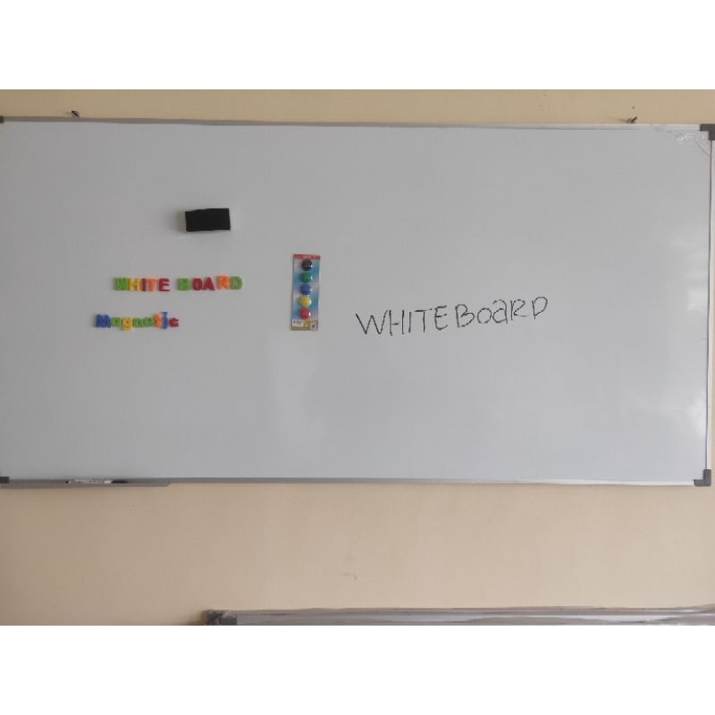 Jual IBR Papan tulis White board mading magnet gantung ukuran 90x180 cm ...
