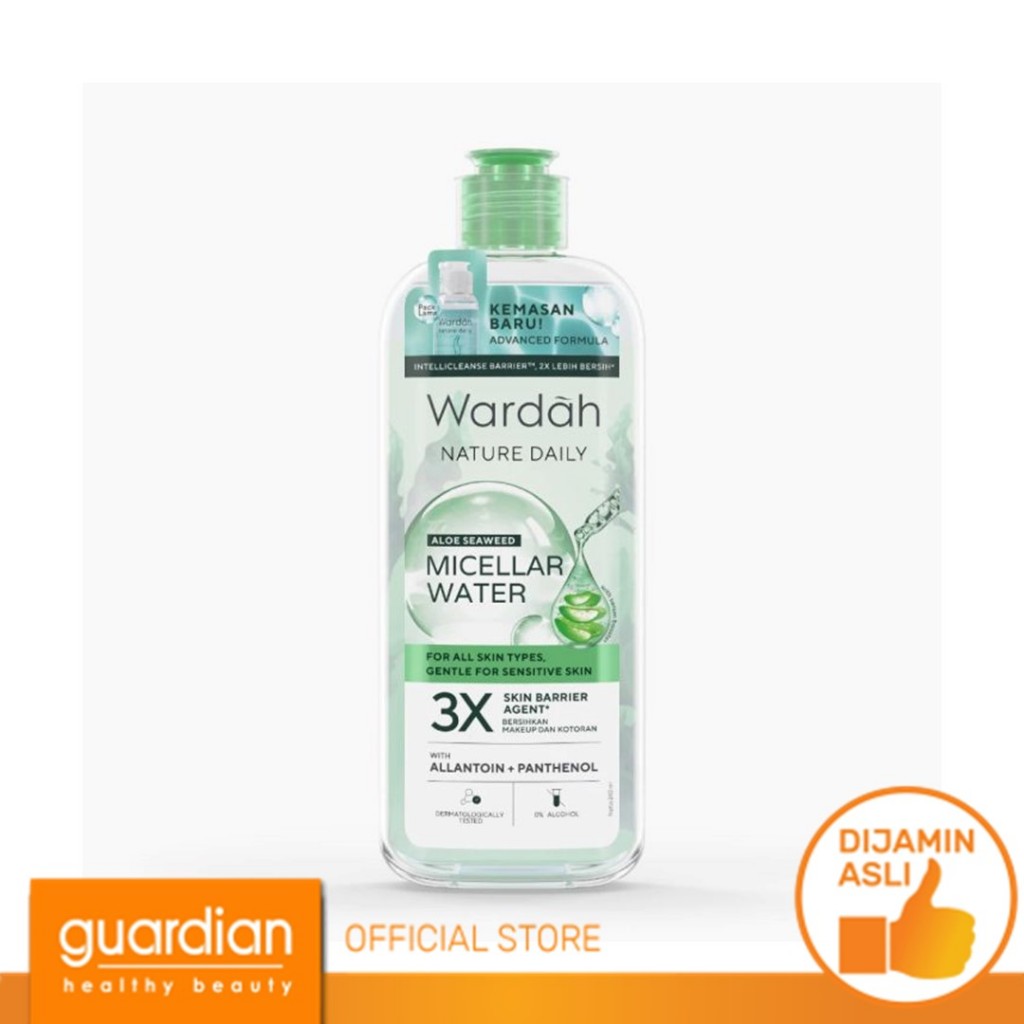 Jual WARDAH Nature Daily Seaweed Clean Micellar Water 100ml | Shopee ...
