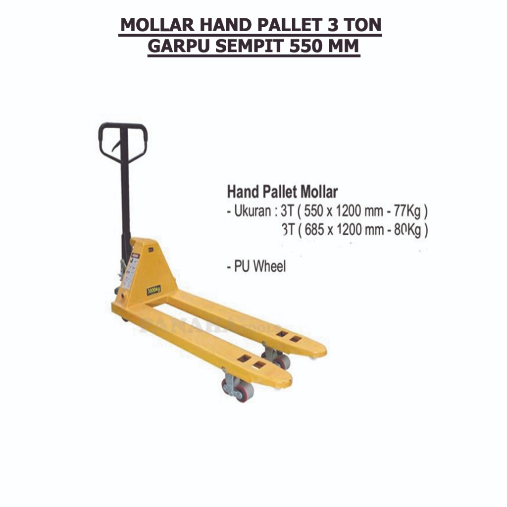 Jual MOLLAR HAND PALLET 3 TON GARPU SEMPIT 550MM | Shopee Indonesia Jual MOLLAR HAND PALLET 3 TON GARPU SEMPIT 550MM | Shopee Indonesia