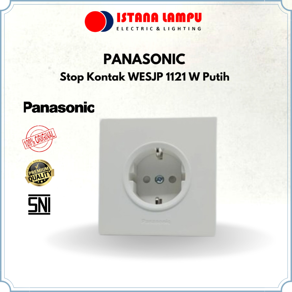 Jual Stop Kontak WESJP 1121 W Putih Panasonic | Shopee Indonesia