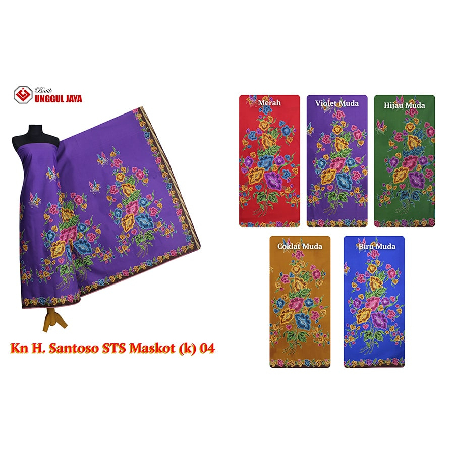 Jual Kain Batik Unggul Jaya - Putri Jelita - STS (K) Maskot 004 - Motif ...