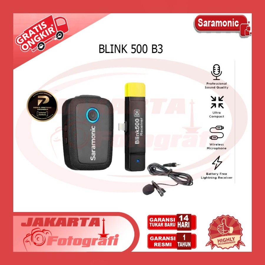 Jual Saramonic Blink 500 B3 - TX+RXDi | Shopee Indonesia