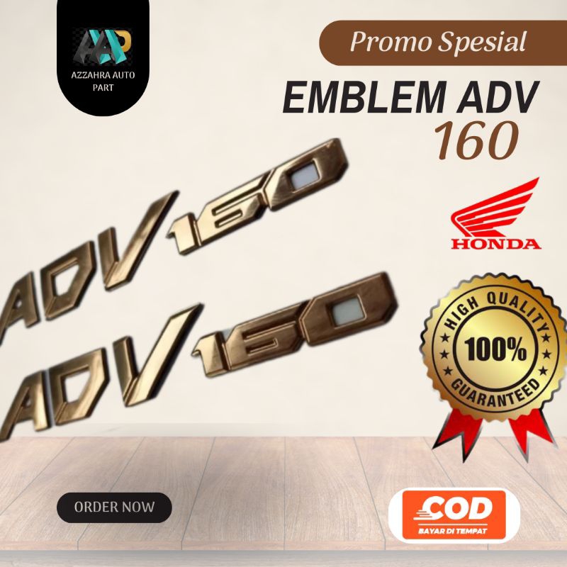 Jual embel Huruf 3d ADV160 original Emblem ADV 160 Type 1 - ADV 160 ...