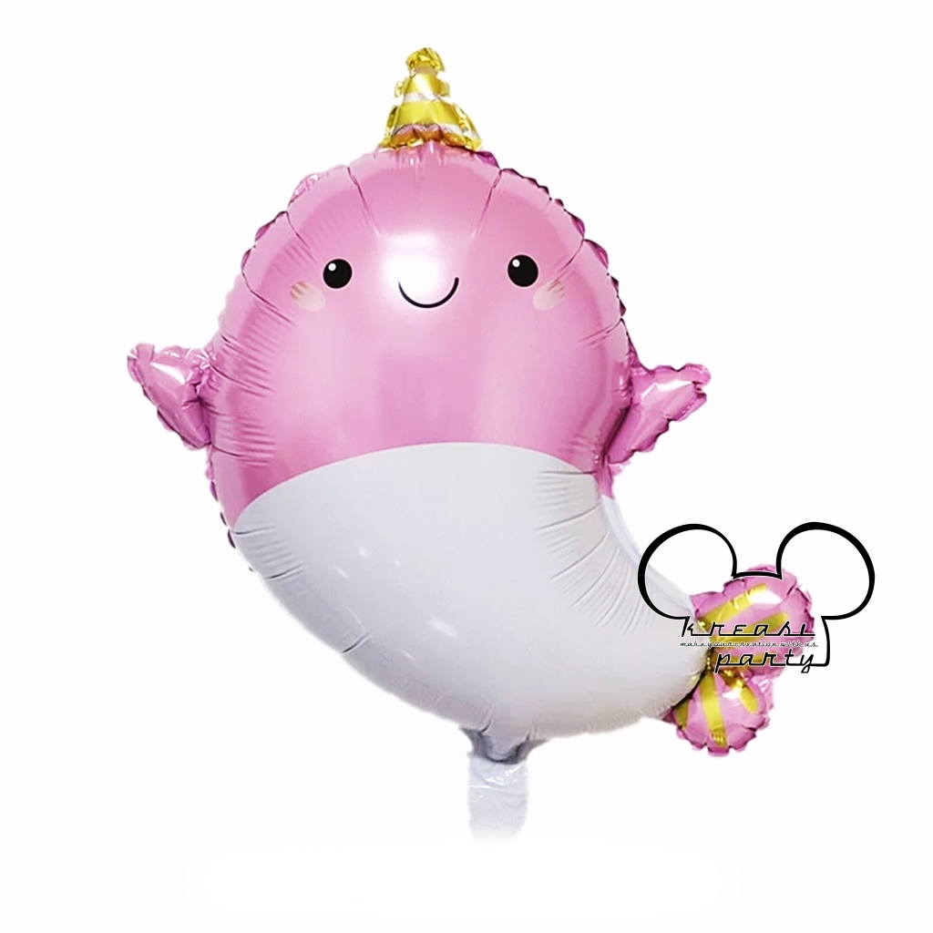 Jual Balon Baby Whale Pink / Balon Hewan / Balon Animal / Balon Foil ...