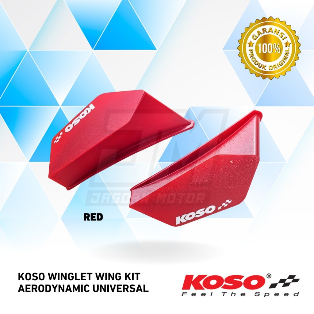 Jual KOSO WINGLET WING KIT AERODYNAMIC UNIVERSAL | Shopee Indonesia