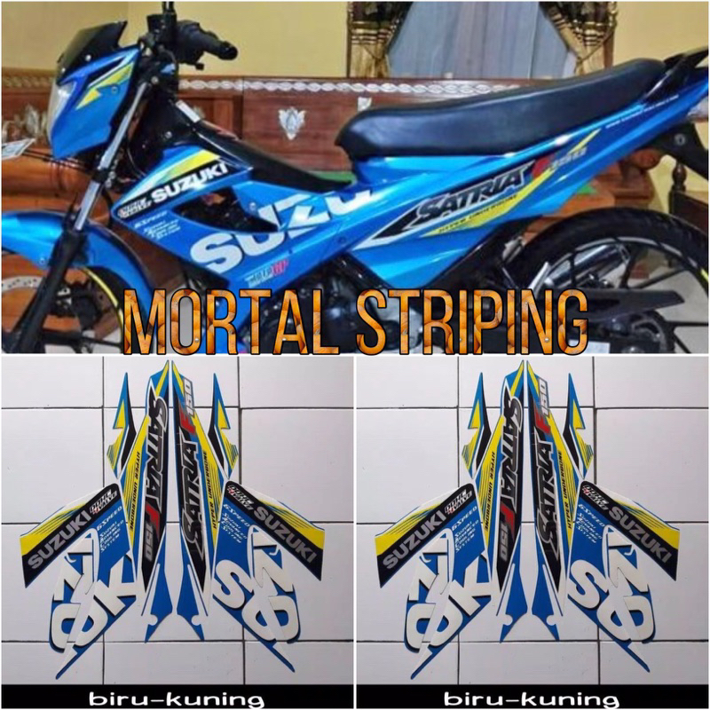Jual STICKER STRIPING FULL SET LIS LIST BODI SUZUKI SATRIA FU F150 ...