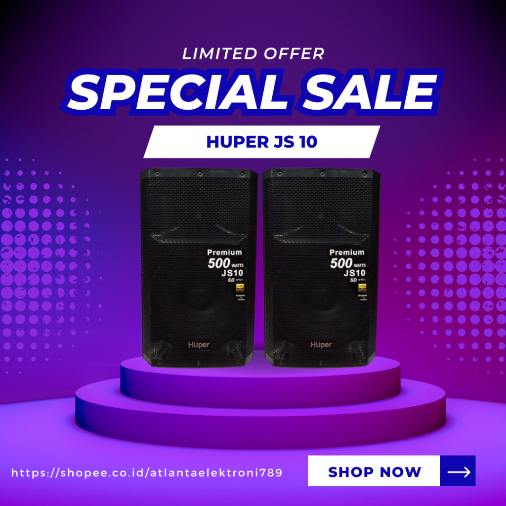 Jual SPEAKER AKTIF HUPER JS 10 / JS-10 / JS10 15 INCH 500 WATT PREMIUM ...